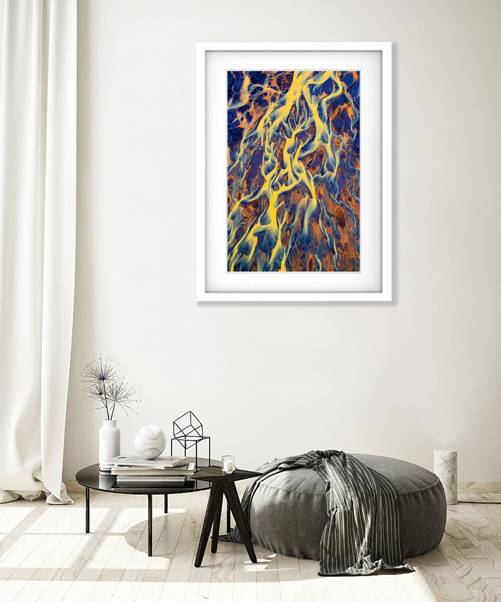 Shop Rivers of Gold Iceland Art Print & Wall Art - Tom Putt - TOM PUTT